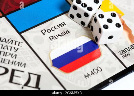 Russian Language Monopoly Stock Photo - Alamy