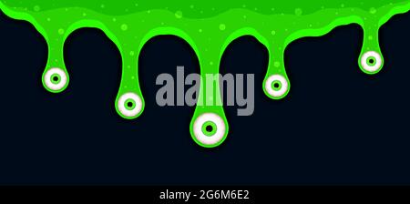 Realistic black paint drips isolated on a white background. The flowing ...