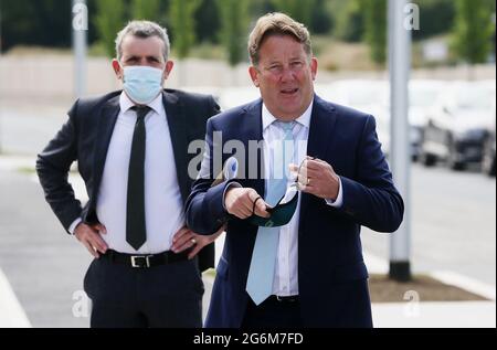 Minister for Housing Darragh OÕBrien (right) with Fiona Cormican ...