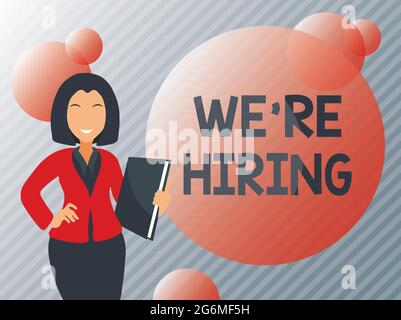 Text caption presenting You Re Hired. Word Written on New Job Employed ...