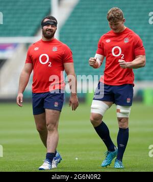 England's Ted Hill during a training session at the Allianz Stadium ...