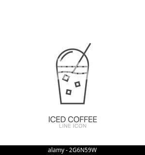 iced coffee vector illustration Stock Vector Image & Art - Alamy