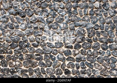Knapped flint wall, Kent, England UK Stock Photo - Alamy