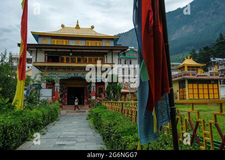 Manali, India - June 2021: Himalayan Nyingmapa Gompa is a Buddhist ...