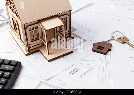 calculating the construction of the house, the layout of the house on ...