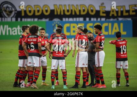Belo Horizonte, Brazil. 07th July, 2021. Rogerio Ceni during Atlético x ...