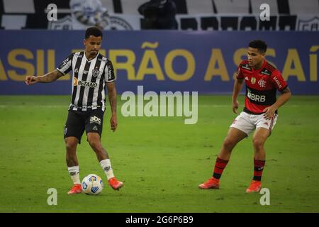 Belo Horizonte, Brazil. 07th July, 2021. Everson and Rogerio Ceni ...