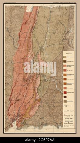 Map of Connecticut Stock Photo - Alamy