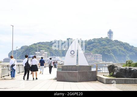 Enoshima Benten Bridge Stock Photo - Alamy