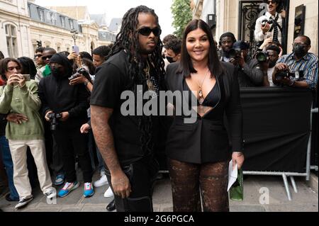 Paris, France. 7th July, 2021.Kalash, Kevin Valleray arrives for the ...