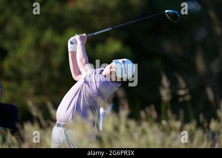 Robert MacIntyre on the 10th tee during day one of the Aberdeen ...