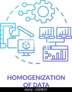 Homogenization of data concept icon Stock Vector Image & Art - Alamy