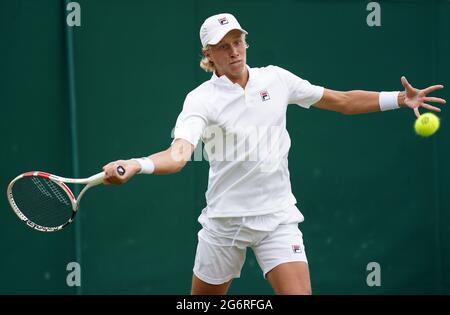 Leo Borg during the singles match against Moez Echargui in the Davis ...