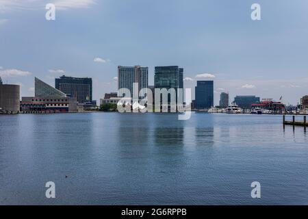 Baltimore Inner Harbor view, Patapsco River Stock Photo - Alamy