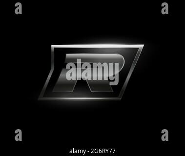 Carbon speed Letter I logo, dark matte metal carbon texture. Drive ...