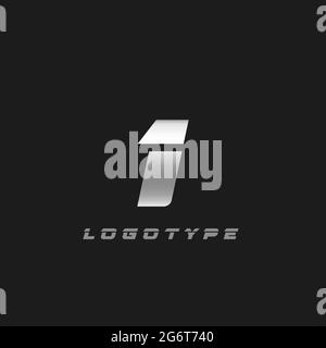 Blade silver letter H, bold italic cropped monogram. Aluminium iron ...