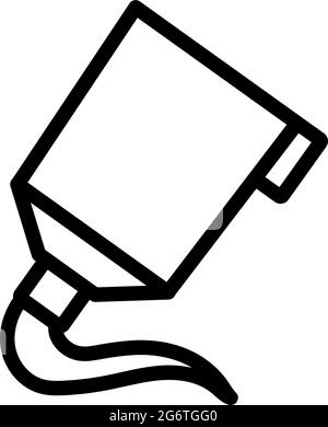 Paint Tube Icon. Editable Bold Outline With Color Fill Design. Vector ...