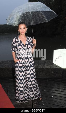 Munich, Germany. 08th July, 2021. Actors Peri Baumeister and Alexander ...