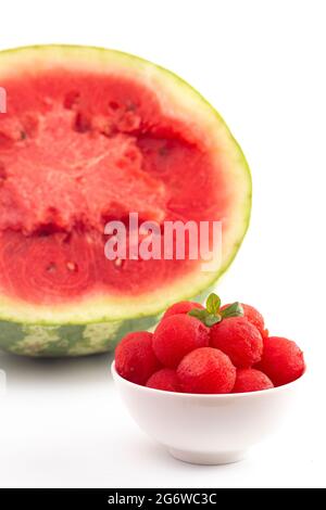 background of watermelon spheres Stock Photo - Alamy