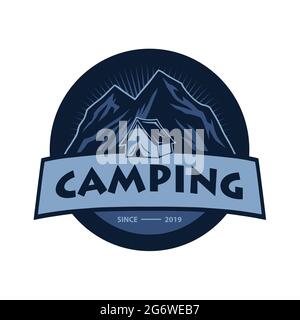midnight outdoor camping illustration design Stock Vector Image & Art ...