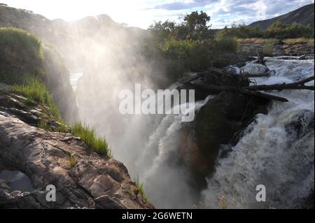 NAMIBIA. KAOKOLAND REGION. THE HIMBA TERRITORY IS DELIMITED IN THE ...