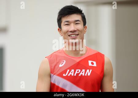 Yamanashi, Japan. 9th July, 2021. (U L to R) Kosuke Ikeda, Rikuya Ito ...