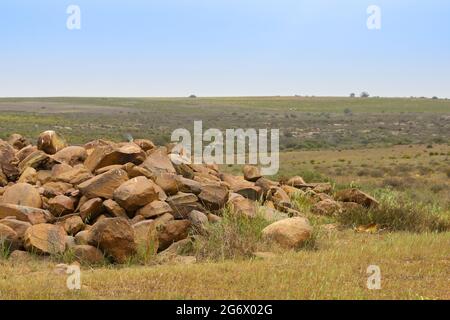 Landscape on the Bokkeveld Plateau north of Nieuwoudtville in the ...