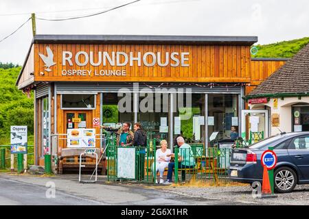 Roundhouse cafe and takeaway, also named the osprey lounge, Loch Doon ...