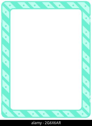 Empty diagonal stripes frame banner template illustration Stock Vector ...