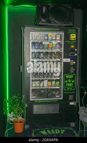 Cannabis vending machine. Commercial Marijuana business Stock Photo - Alamy