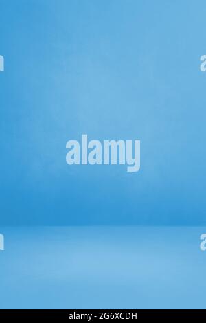 Blue concrete interior background. Empty template scene Stock Photo - Alamy