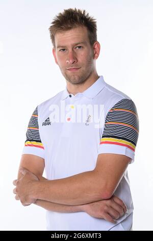 Ruben Lambrecht poses for the photographer at a photoshoot for the ...
