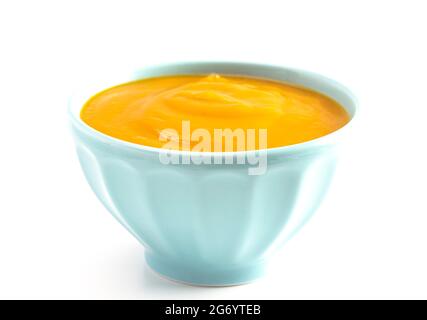 Healthy Sweet Potato and Sage Soup Isolated on a White Background Stock ...