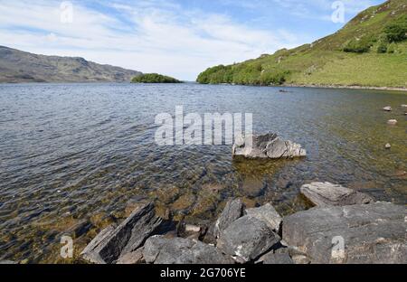 Loch Morar, the deepest freshwater in the British Isles and denizen of ...