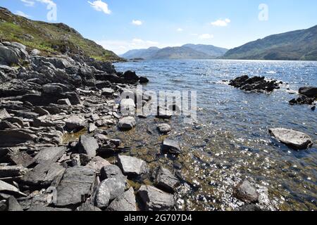 Loch Morar the deepest lake in the British isles lies on the west coast ...