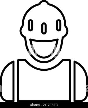 Serviceman, work icon - Simple editable vector EPS file Stock Vector ...