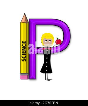 The letter K, in the alphabet set "Teacher and Class" is decorated with ...