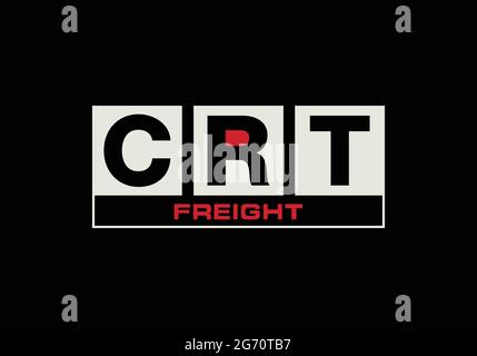 Initial Monogram Letter CRT Logo Design Vector Template C R T Letter Logo Design CRT Freight ...