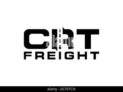 Initial Monogram Letter CRT Logo Design Vector Template C R T Letter Logo Design CRT Freight ...