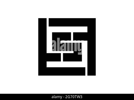 Initial Monogram Letter FSF Logo Design Vector Template F S F Letter ...