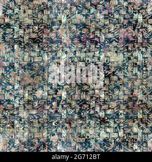 Seamless elegant mixed media pattern in navy, blue, pink, and cream ...