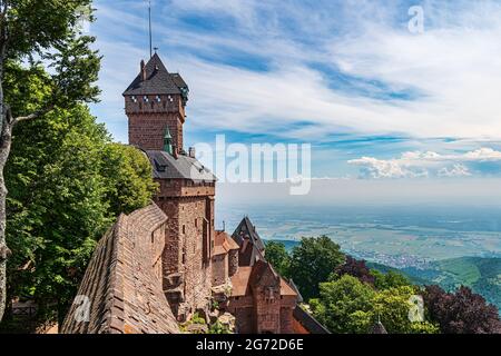fortress, rhine plain, chateau, castle, tower, historical, story ...