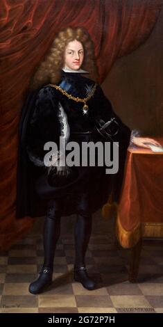 Philip V (1683-1746). King of Spain. Portrait. Illustration by Salcedo. Lithography. Cronica ...