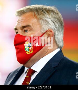 British and Irish Lions chairman Jason Leonard interviewed by media ...