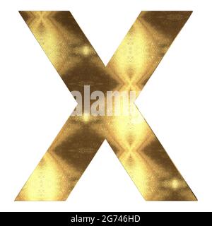 A golden alphabet letter design on white background Stock Photo - Alamy