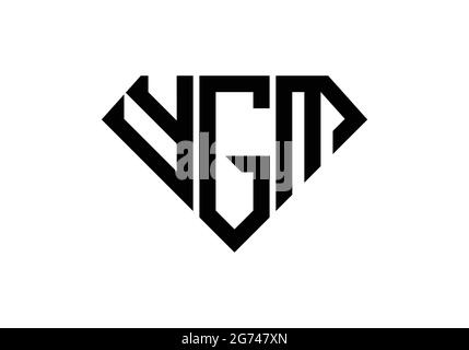 Initial Monogram Letter YGM Logo Design Vector Template Y G M Letter ...