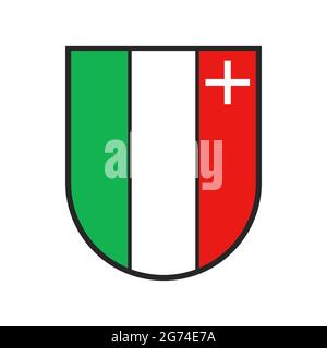 Flag of Neuchatel canton of Switzerland. Vector illustration Stock ...