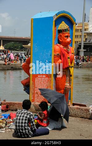 Idol of Lord Hanuman is the son of Vayu, the Hindu god of Wind. He was ...