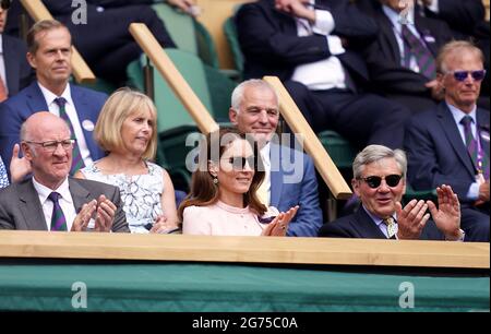 Ian Hewitt (left), chairman of the All England Lawn Tennis club ...