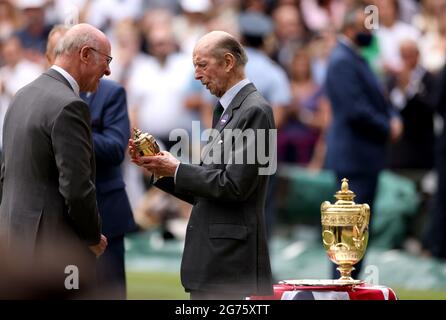 Ian Hewitt, chairman of the All England Lawn Tennis club, looks at ...